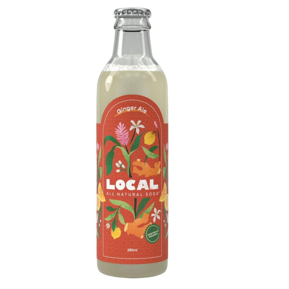 Ginger Ale - 6 pack of 250ml bottles – Local All Natural Soda